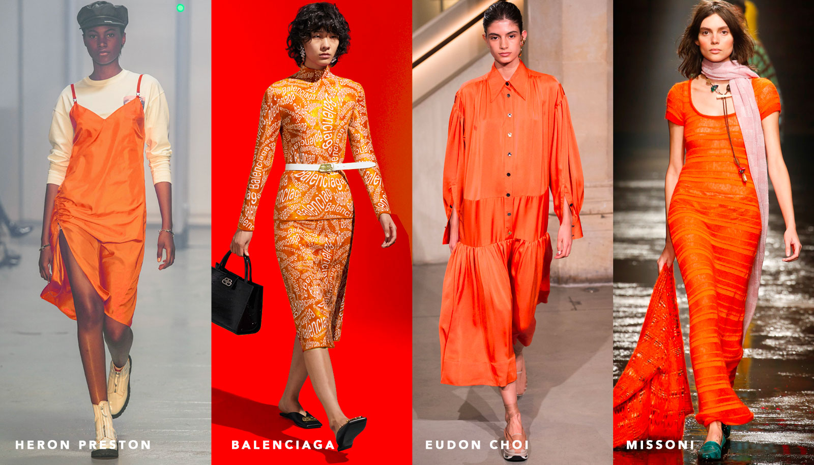 1960s-inspired orange tones are key Pantone colors for 2019.