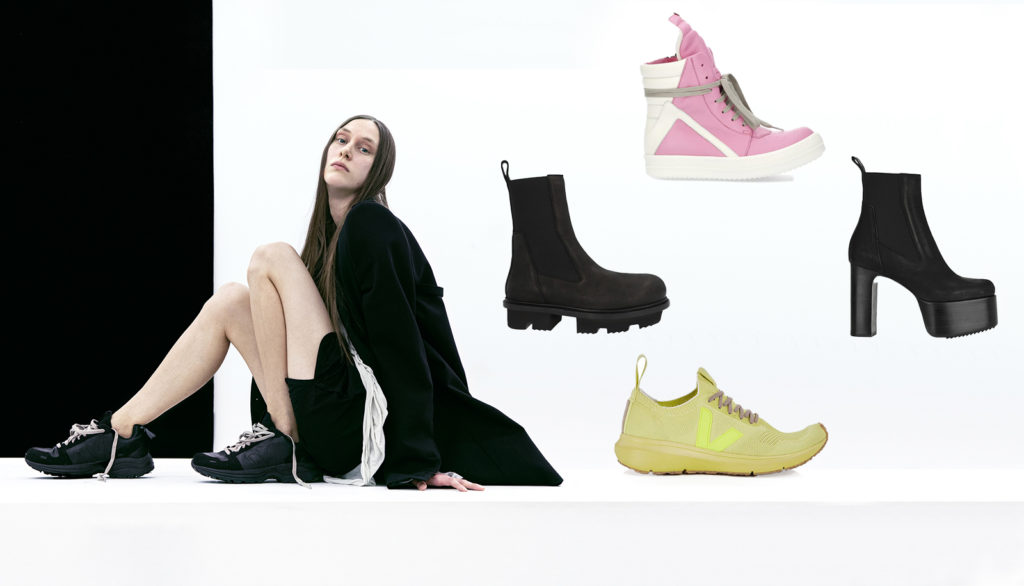 Rick Owens Converse square toe sneakers collaboration